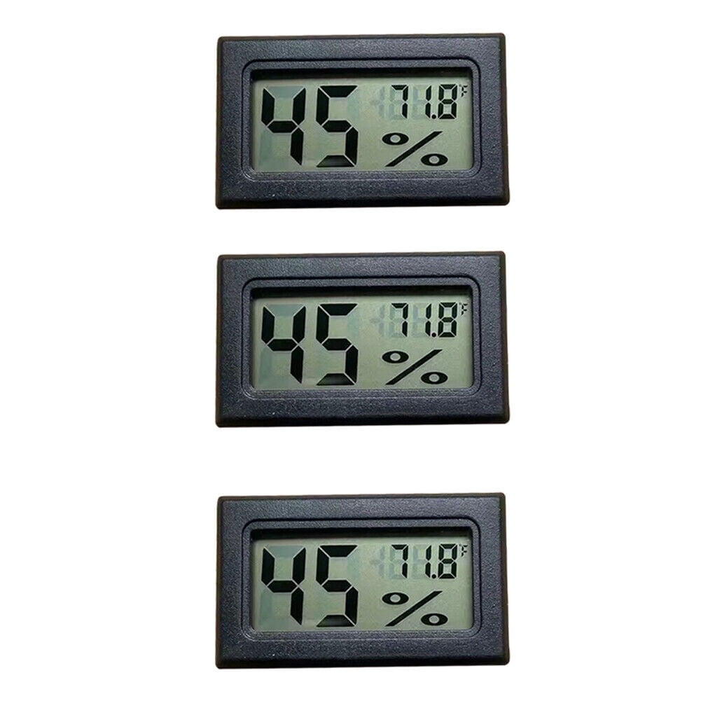 US 3 Pack Digital Indoor LCD Temperature Humidity Meter Gauge ...