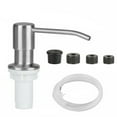 US 300ML Stainless Steel Soap Dispenser Kitchen Sink Pump Bottle Kit w ...