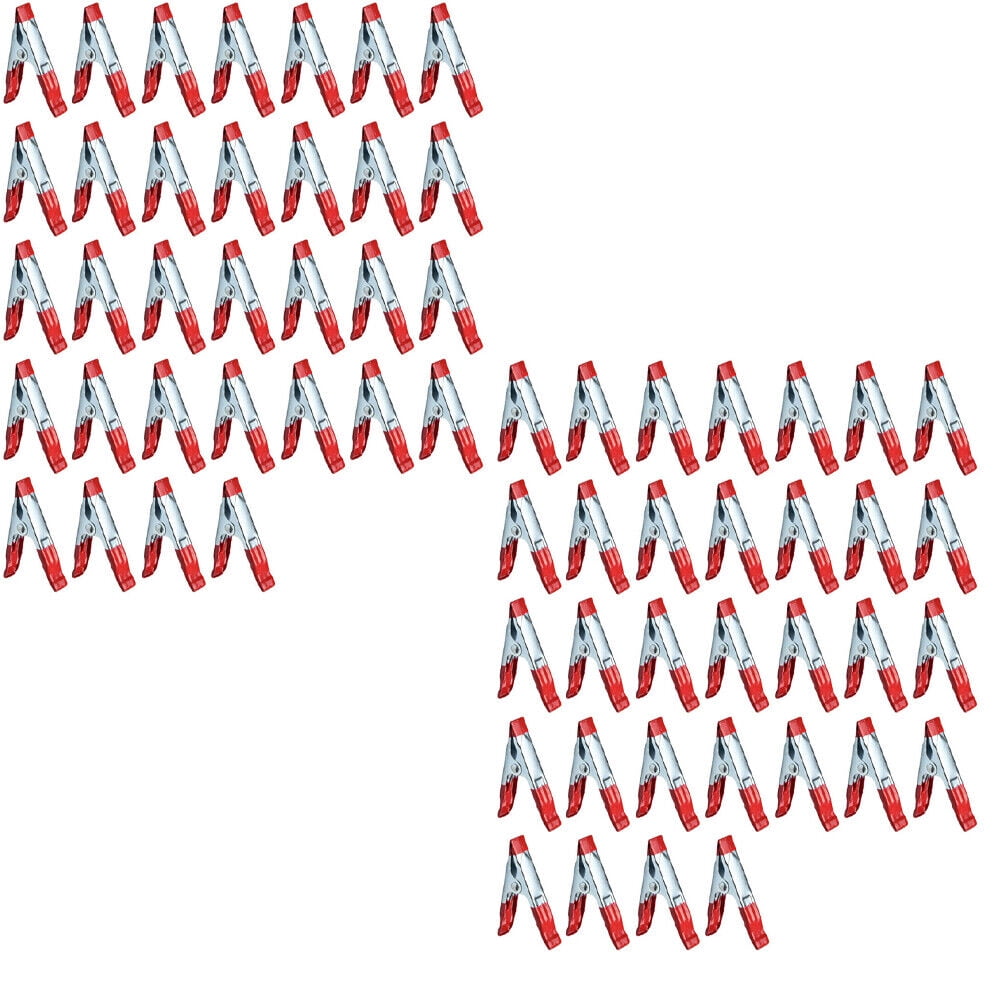 US 32-64 Pcs Metal Spring Clamps Heavy Duty 2" Mini Spring clips Jaw ...