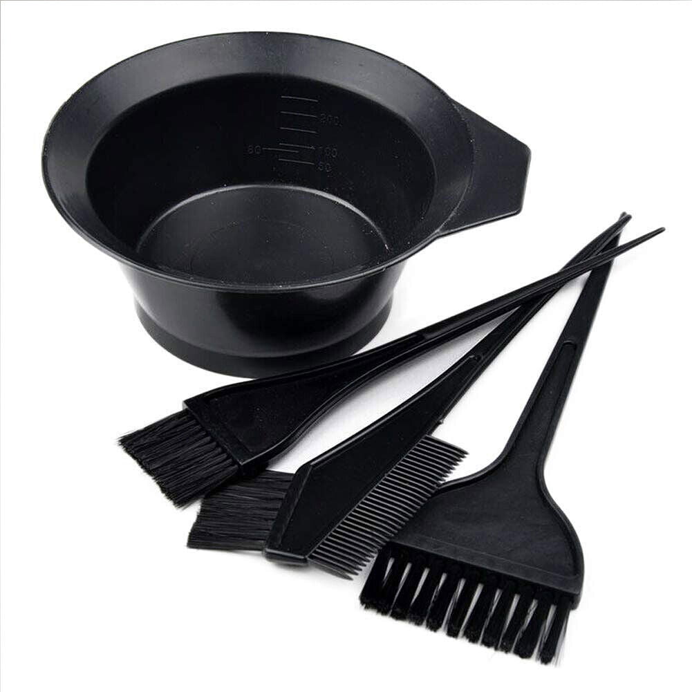 US 4/12/22 Pcs Hair Dye Coloring Brush Comb Set Mixing Bowl Salon Tint ...