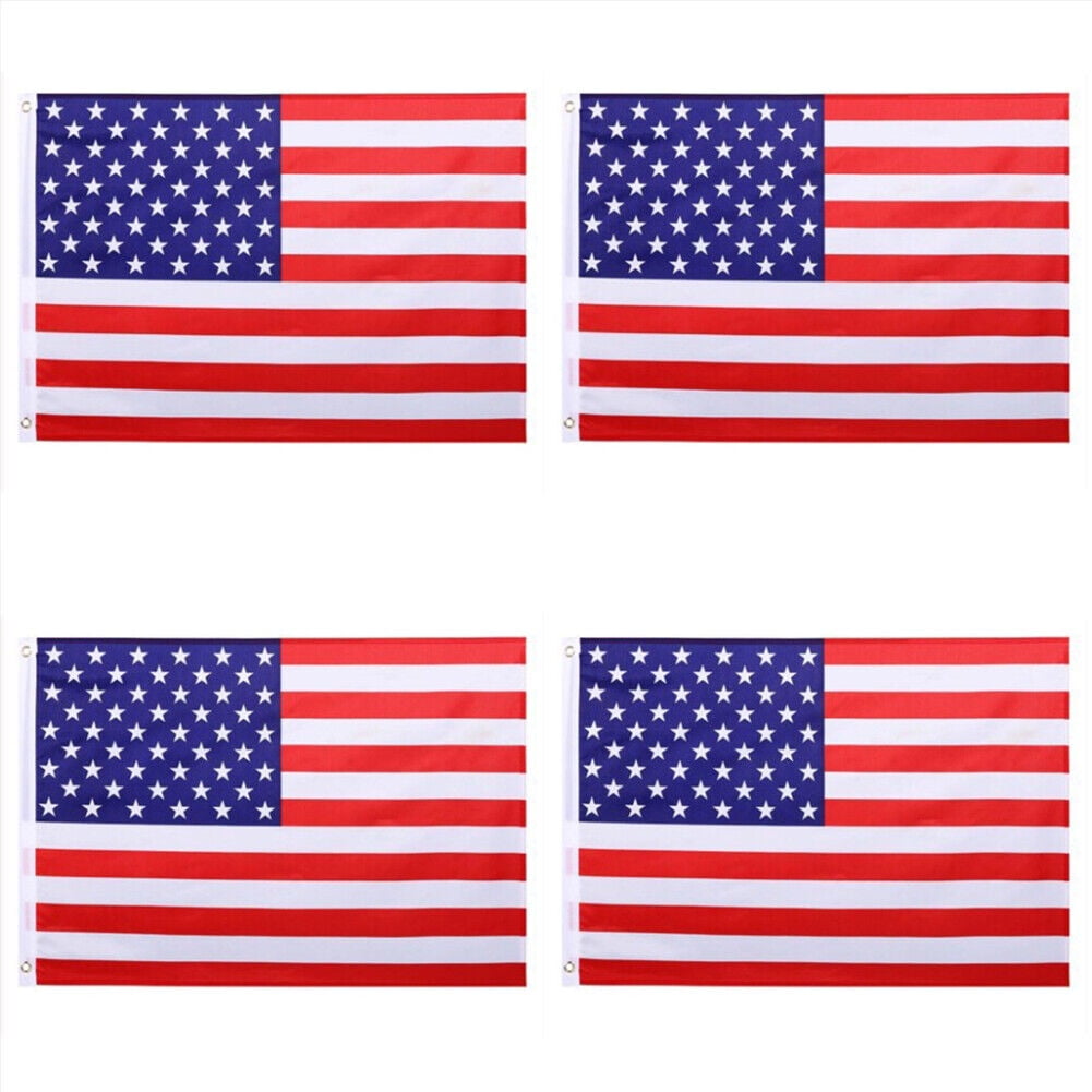 US 4-8 Pack 2x3 Ft American USA United States Flag with Grommets ...