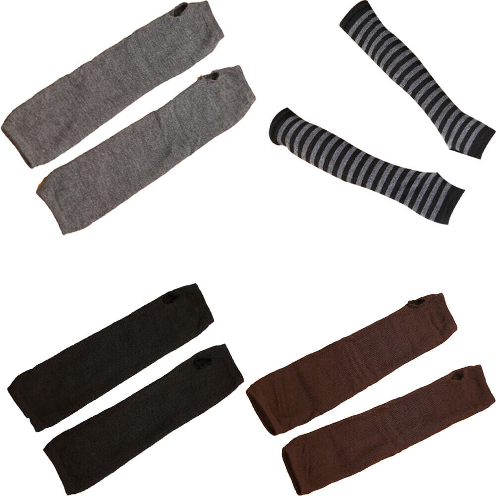 US 4-8 Pairs 19'' Long Arm Sleeve Protect Sun Block Fingerless Glove ...