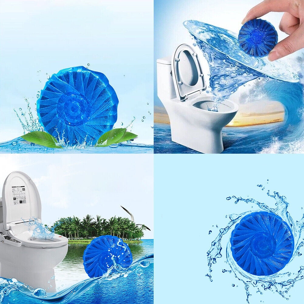 US 40-80 Pcs Automatic Bleach Toilet Bowl Cleaner Stain Remover Blue ...