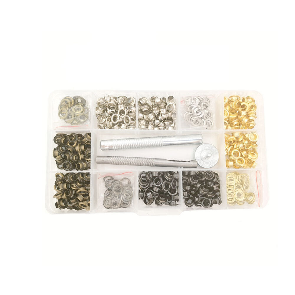 US 400-800 Pcs Set 3/16 In Grommet Tool Kit Eyelet Hole Plier Eyelet ...
