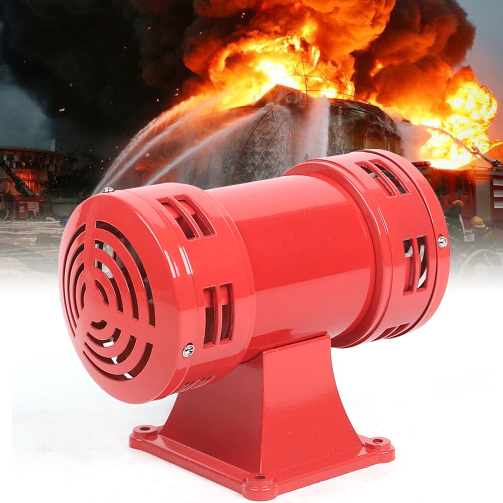 US 400W Motor Driven Air Raid Siren Horn Fire Emergency Security Alarm ...