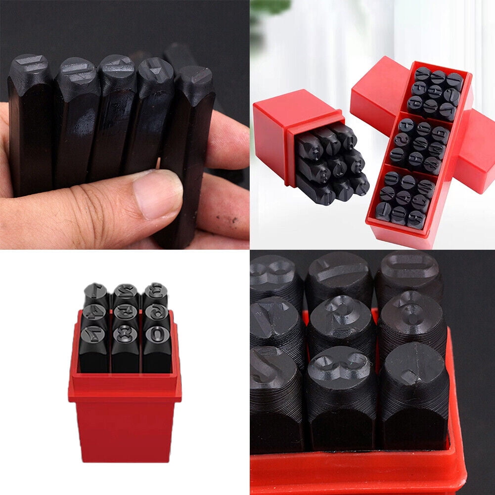 US 5MM NUMBER PUNCH STAMP SET 9pc Hardened Bearing Steel Metal Stamping ...