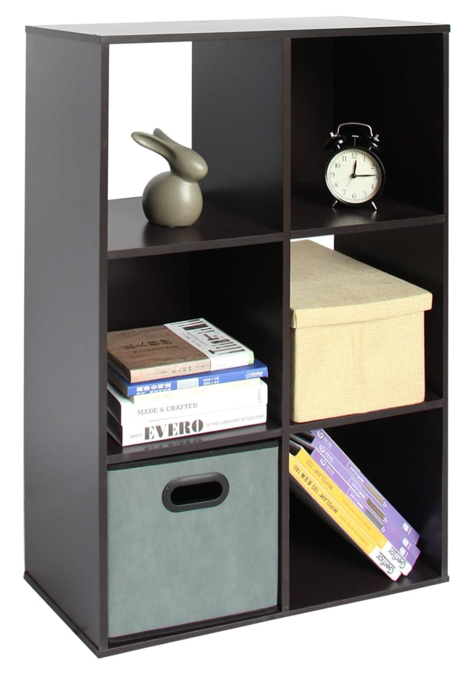 US 6 Cube Storage Bookcase, Unit Shelf, Closet Cabinet, Bookshelf ...