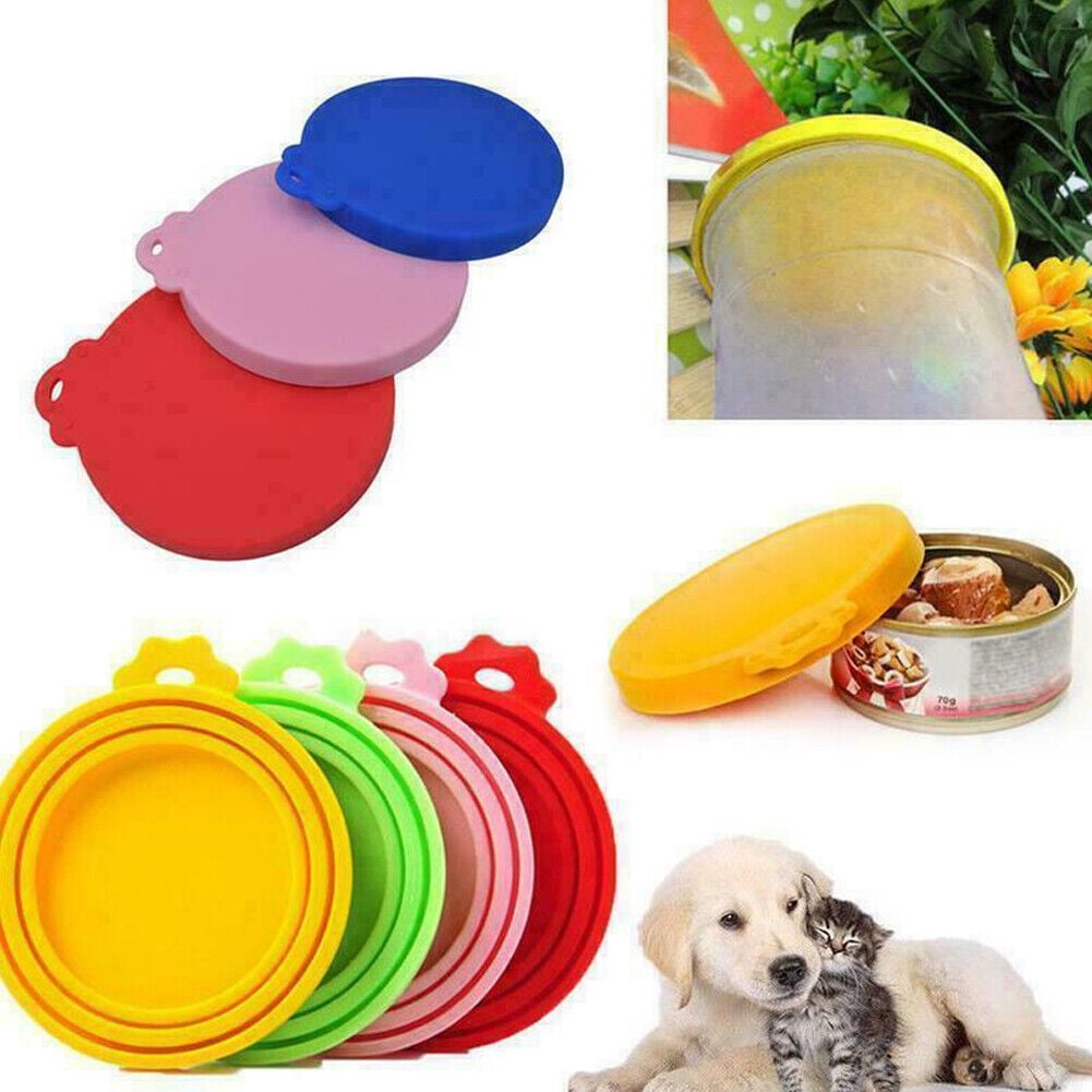 US 8-16 Pcs Pet Food Can Cover Silicone Reusable Cap Lids for Dog and ...