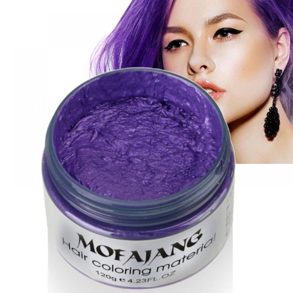 US 9 Colors Unisex Women Men DIY Hair Color Wax Mud Dye Cream Temporary ...