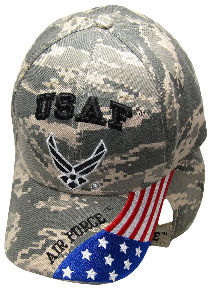 US AIR FORCE OFFICIALLY LICENSED ACU Embroidered Seal & Flag Hat ...
