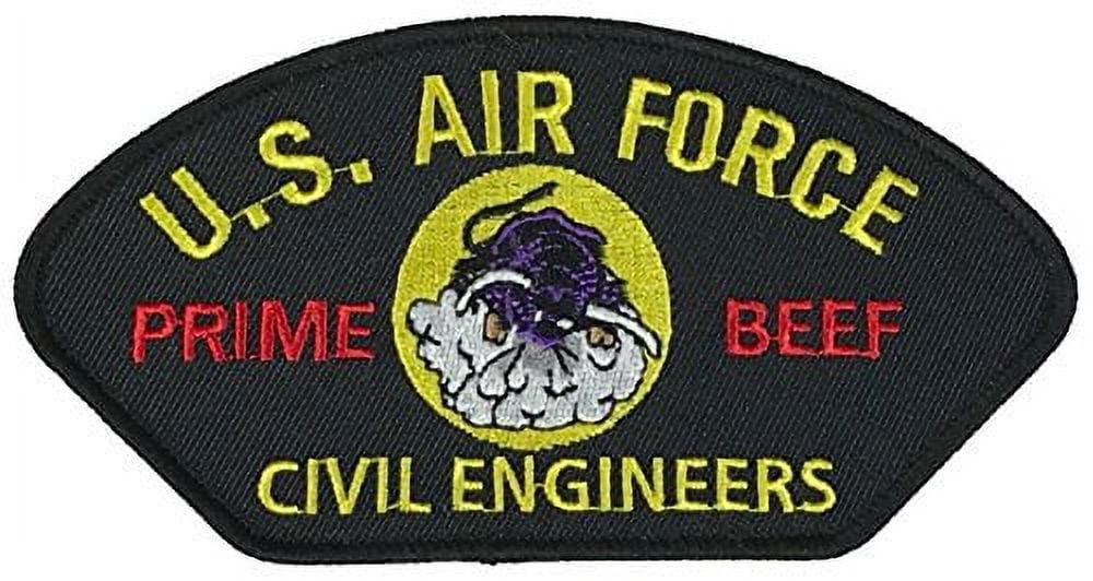 US AIR FORCE PRIME BEEF CIVIL ENGINEERS PATCH - COLOR - Veteran Owned ...