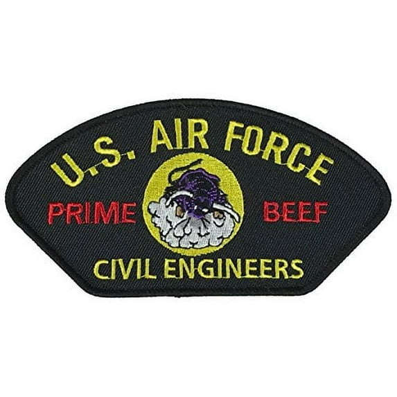US AIR FORCE PRIME BEEF CIVIL ENGINEERS PATCH - COLOR - Veteran Owned ...