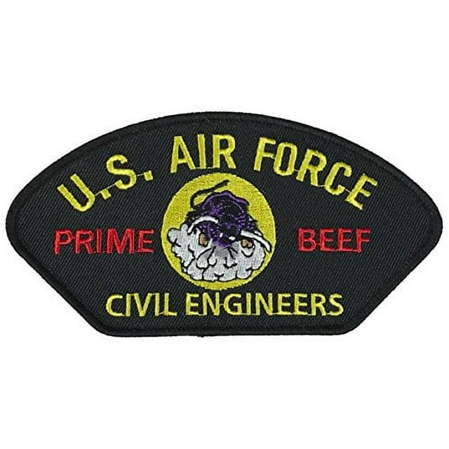 US AIR FORCE PRIME BEEF CIVIL ENGINEERS PATCH - COLOR - Veteran Owned ...