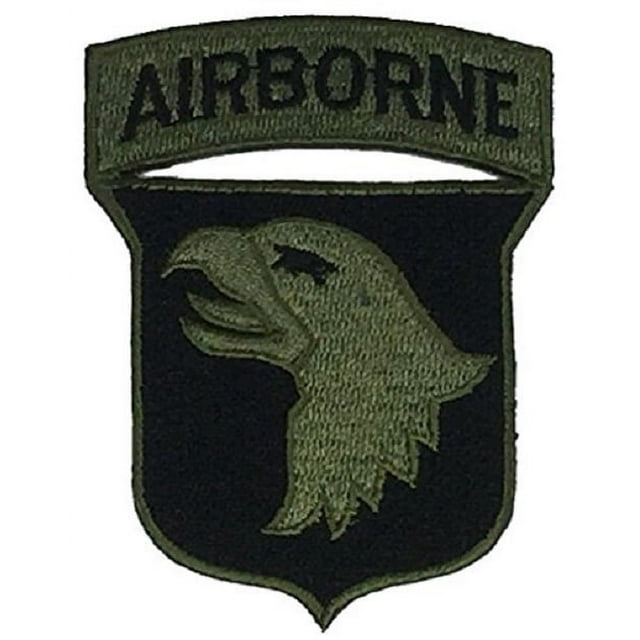 US ARMY 101ST AIRBORNE DIVISION UNIT Patch - OD Green/Black - Veteran ...