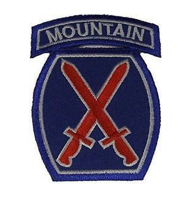 US ARMY 10TH TENTH MOUNTAIN DIVISION PATCH LIGHT INFANTRY FT DRUM CLIMB ...