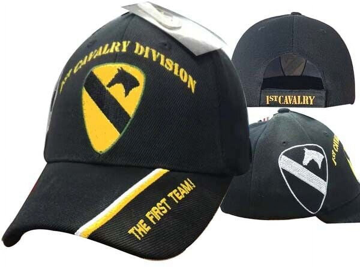 US ARMY 1ST CAV DIV FIRST TEAM CAVALRY DIVISION HAT CAP VETERAN FORT ...