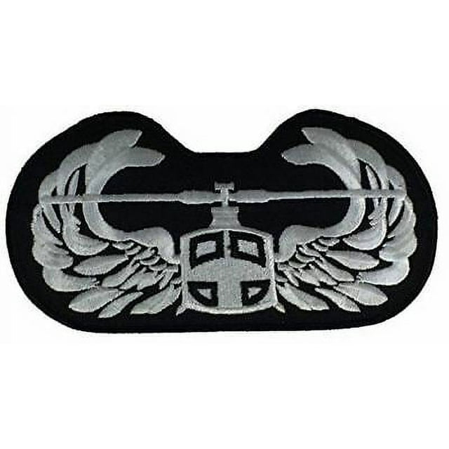 US ARMY AIR ASSAULT WINGS LARGE PATCH HELICOPTER RAPPELLING DOPE ON A ...