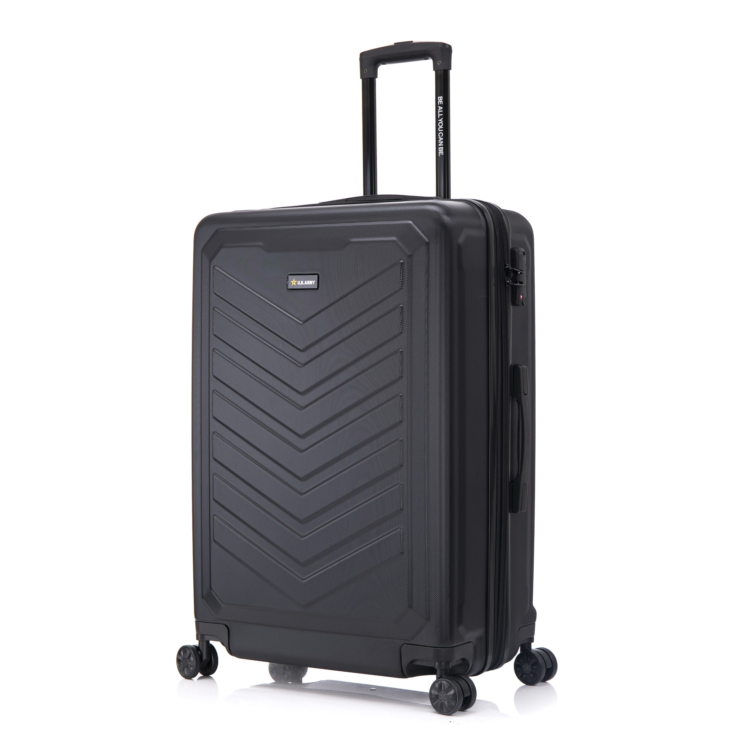 US ARMY FOX PRO 28" Expandable Large Suitcase with TSA Lock Black ...