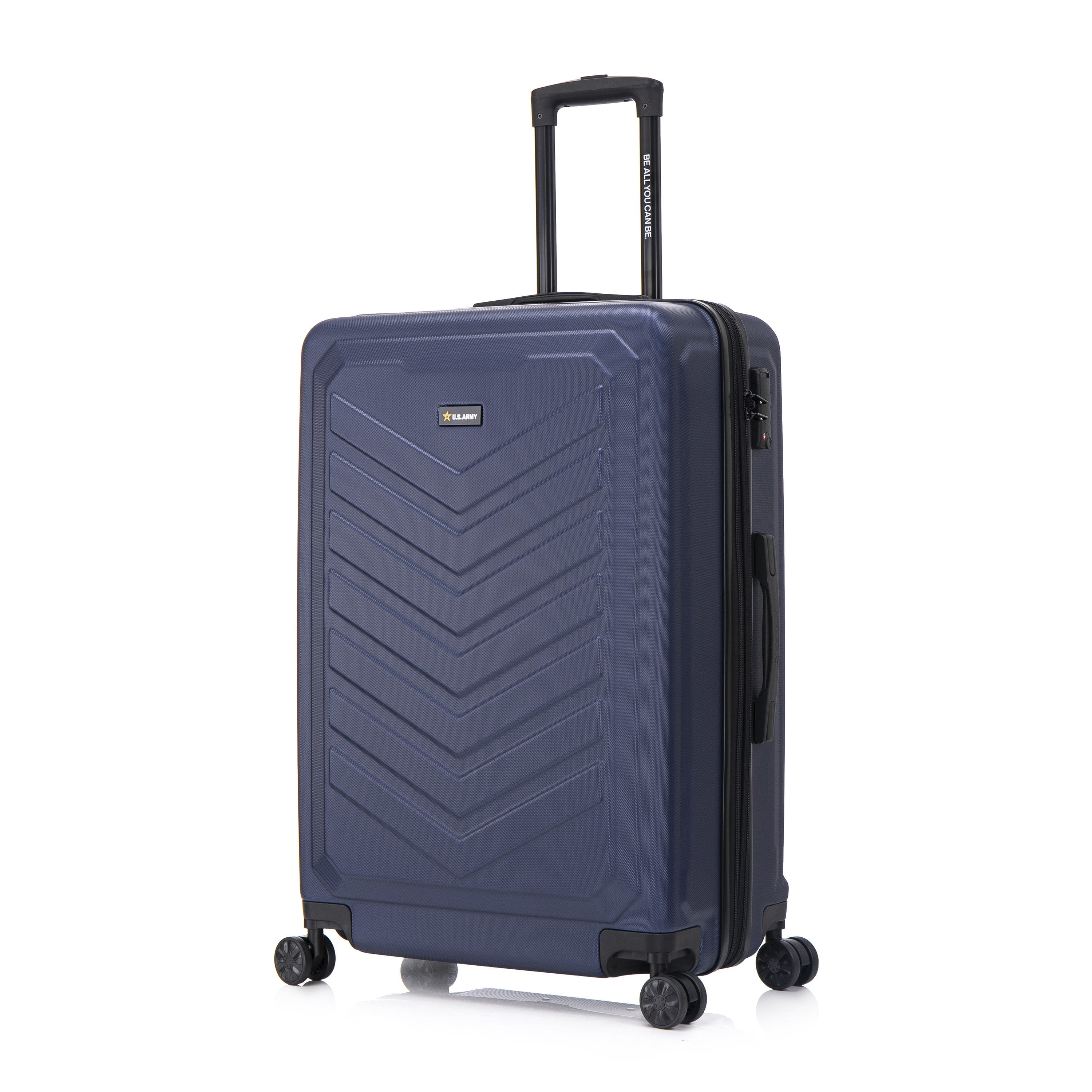 US ARMY FOX PRO 28" Expandable Large Suitcase with TSA Lock Navy Blue ...