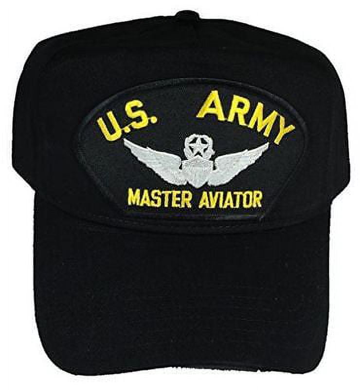 US ARMY MASTER AVIATOR BADGE W/ WINGS HAT PILOT VETERAN SOLDIER RETIRED ...