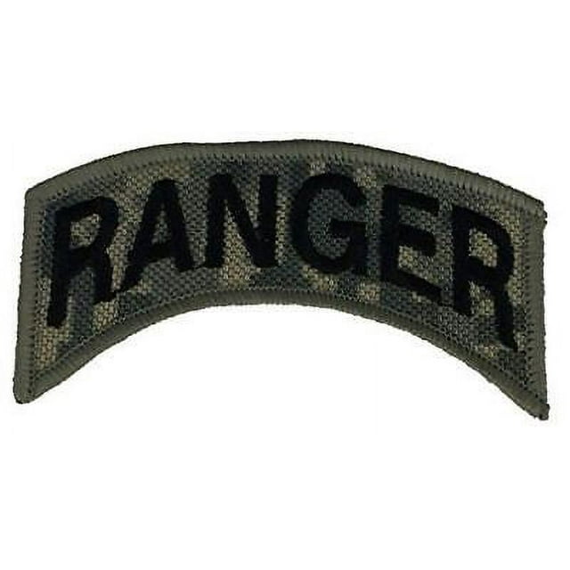 US ARMY RANGER ROCKER TAB PATCH GREY GRAY DIGITIAL CAMMO CAMO ACU LEAD ...
