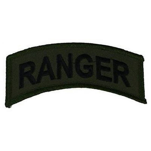 US ARMY RANGER ROCKER TAB PATCH OD GREEN BLACK TAN BERETS LEAD THE WAY ...