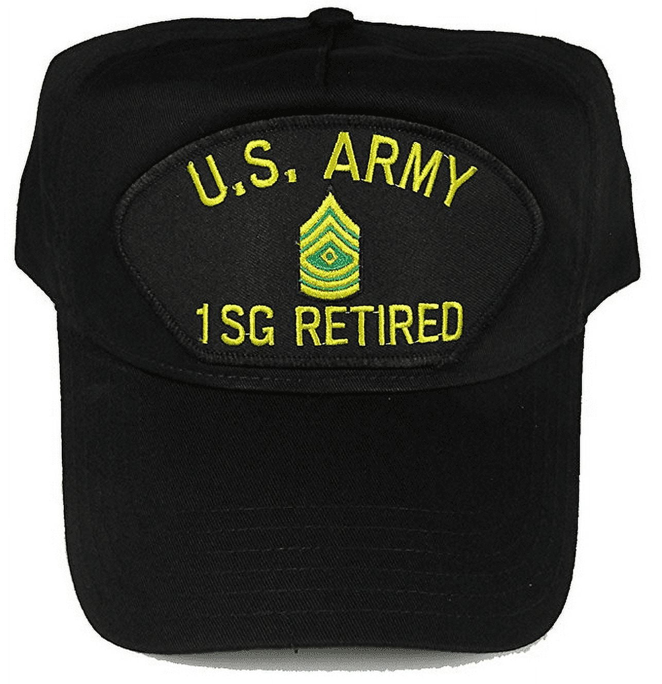 US ARMY RETIRED 1SG FIRST SERGEANT E-8 TOP RANK HAT CAP NCO NON ...