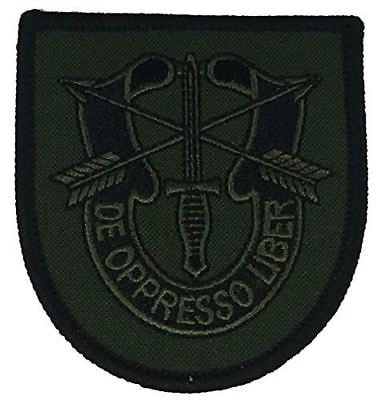 US ARMY SPECIAL FORCES SF PATCH DE OPPRESSO LIBER GREEN BERET OD OLIVE ...