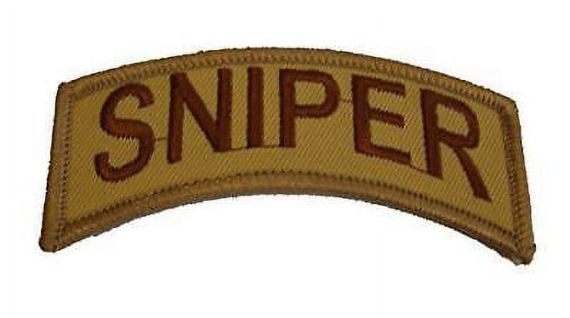 US ARMY UNOFFICIAL SNIPER TAB DESERT TAN ROCKER PATCH VETERAN - Walmart.com