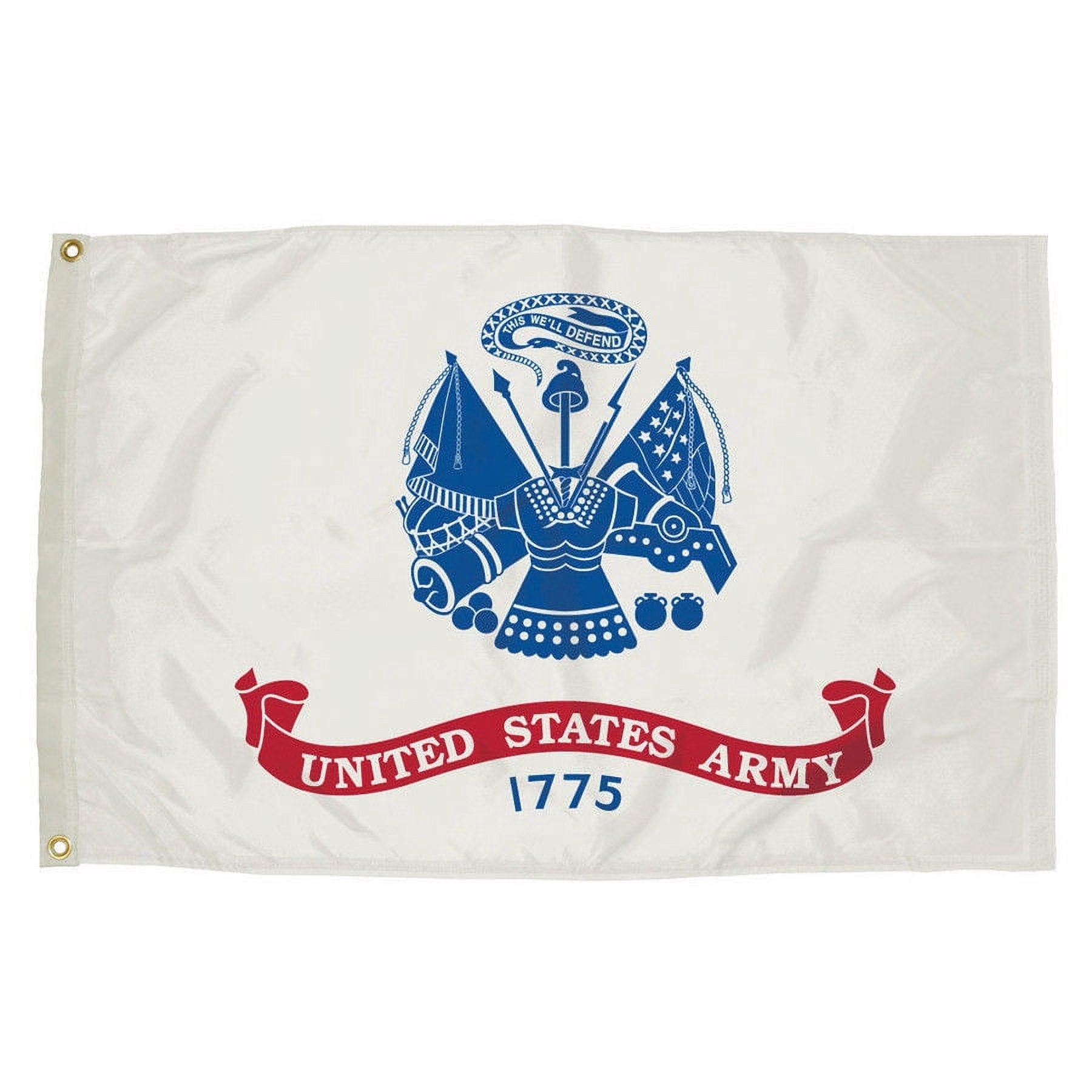 US ARMY WHITE Flag 3'x5' BANNER Polyester with Grommets MILITARY ...