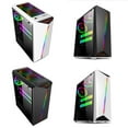 US ATX/MATX/ITX Mid Tower Case Side Panel Black White PC Gaming ...