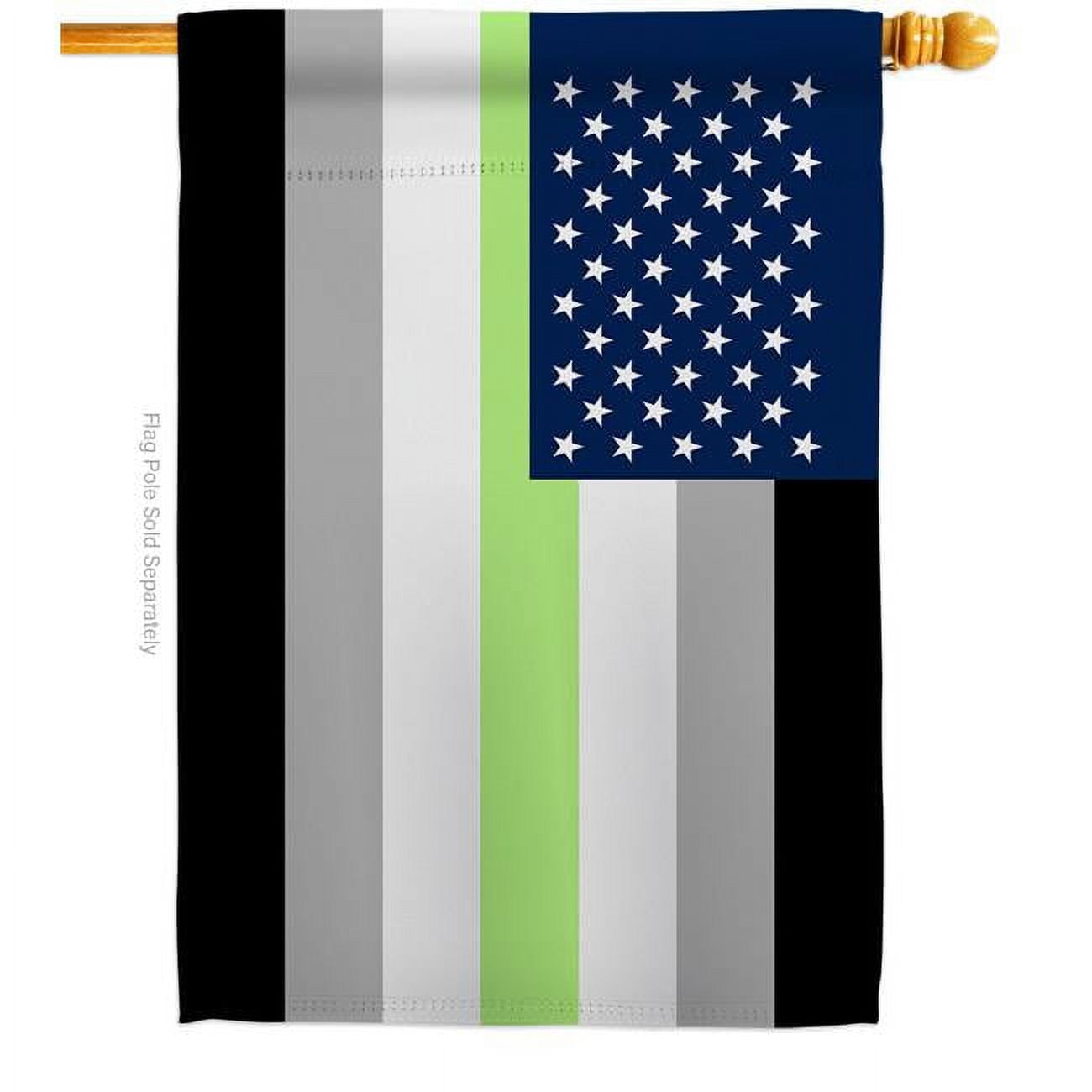 US Agender Pride Support 28 x 40 in. Double-Sided Decorative Horizontal ...