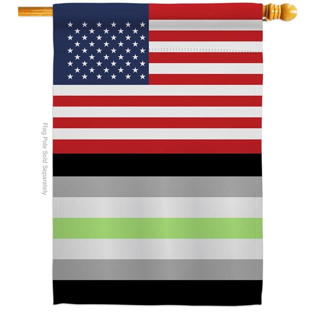 US Agender Pride Support 28 x 40 in. Double-Sided Decorative Vertical ...