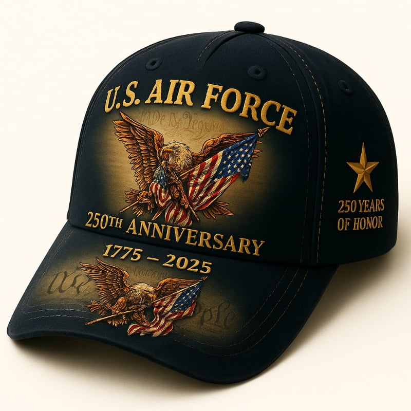 US Air Force 250th Anniversary 1775-2025 250 Years of Honor Cap ...