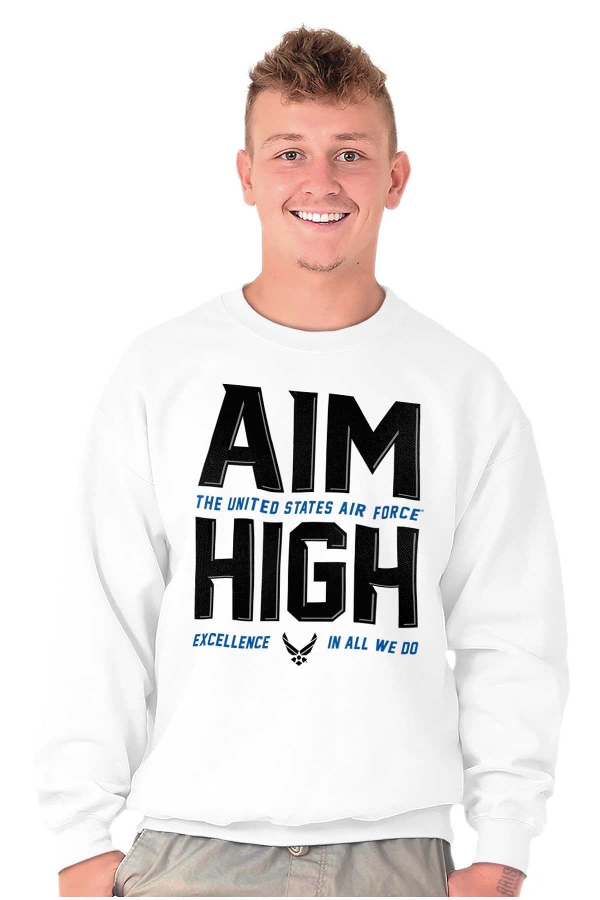 US Air Force Aim High USAF Logo Unisex Plus Size Sweatshirt Brisco ...
