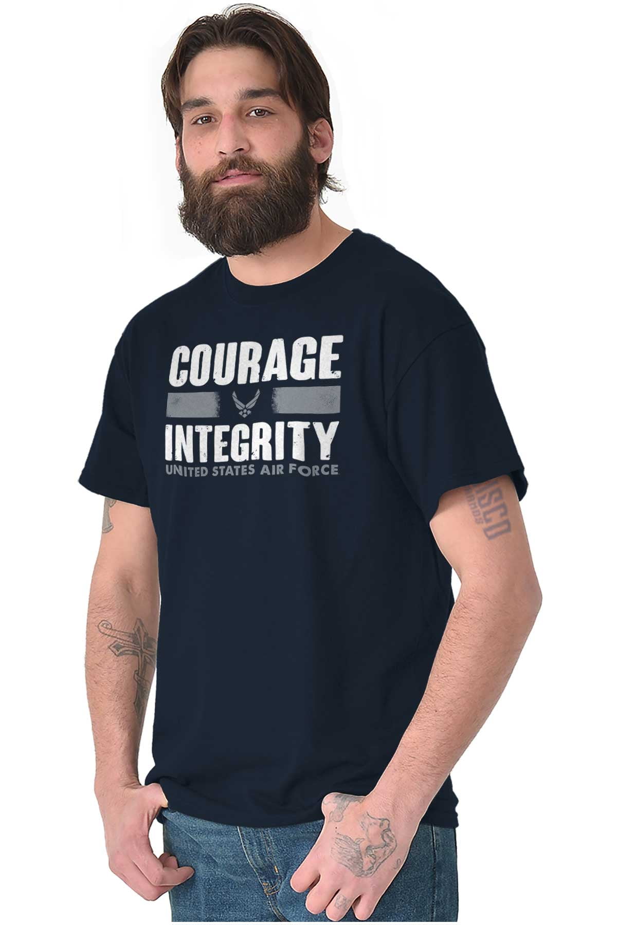 US Air Force Courage Integrity Men's Graphic T Shirt Tees Brisco Brands ...