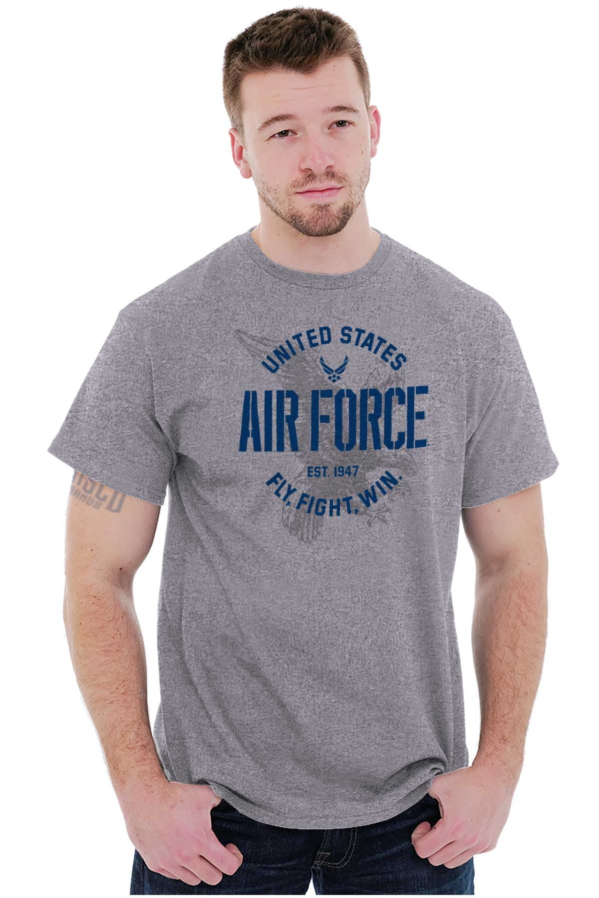 US Air Force Fly Fight Win Eagle Men's Graphic T Shirt Tees Brisco ...