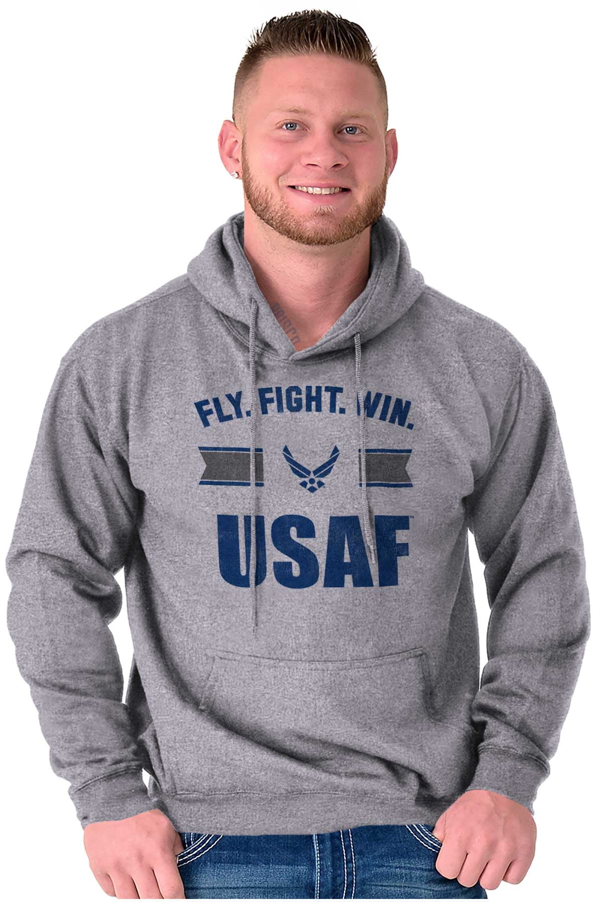 US Air Force Fly Fight Win USAF Hoodie Sweatshirt Women Men Brisco ...