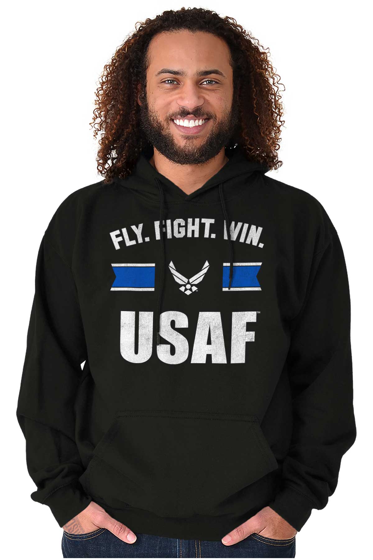US Air Force Fly Fight Win USAF Hoodie Sweatshirt Women Men Brisco ...