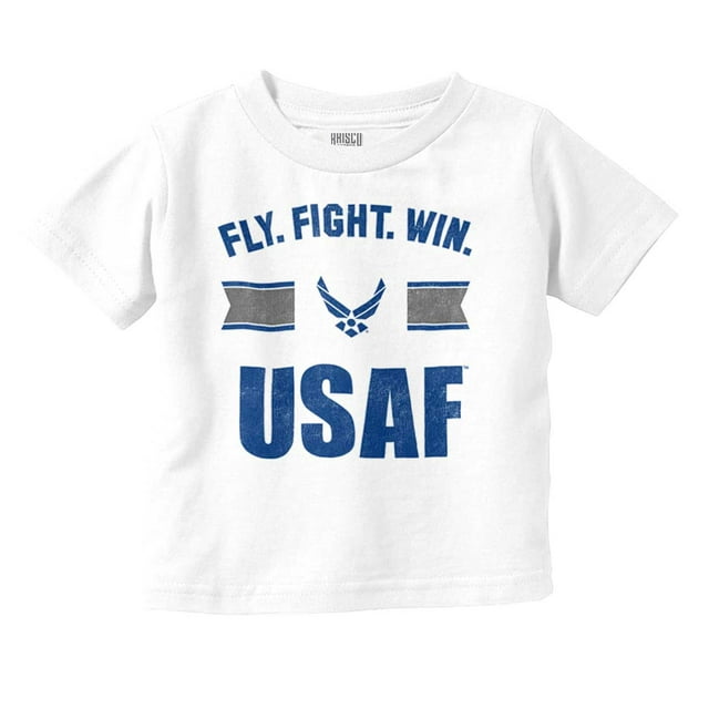 US Air Force Fly Fight Win USAF Toddler Boy Girl T Shirt Infant Toddler ...