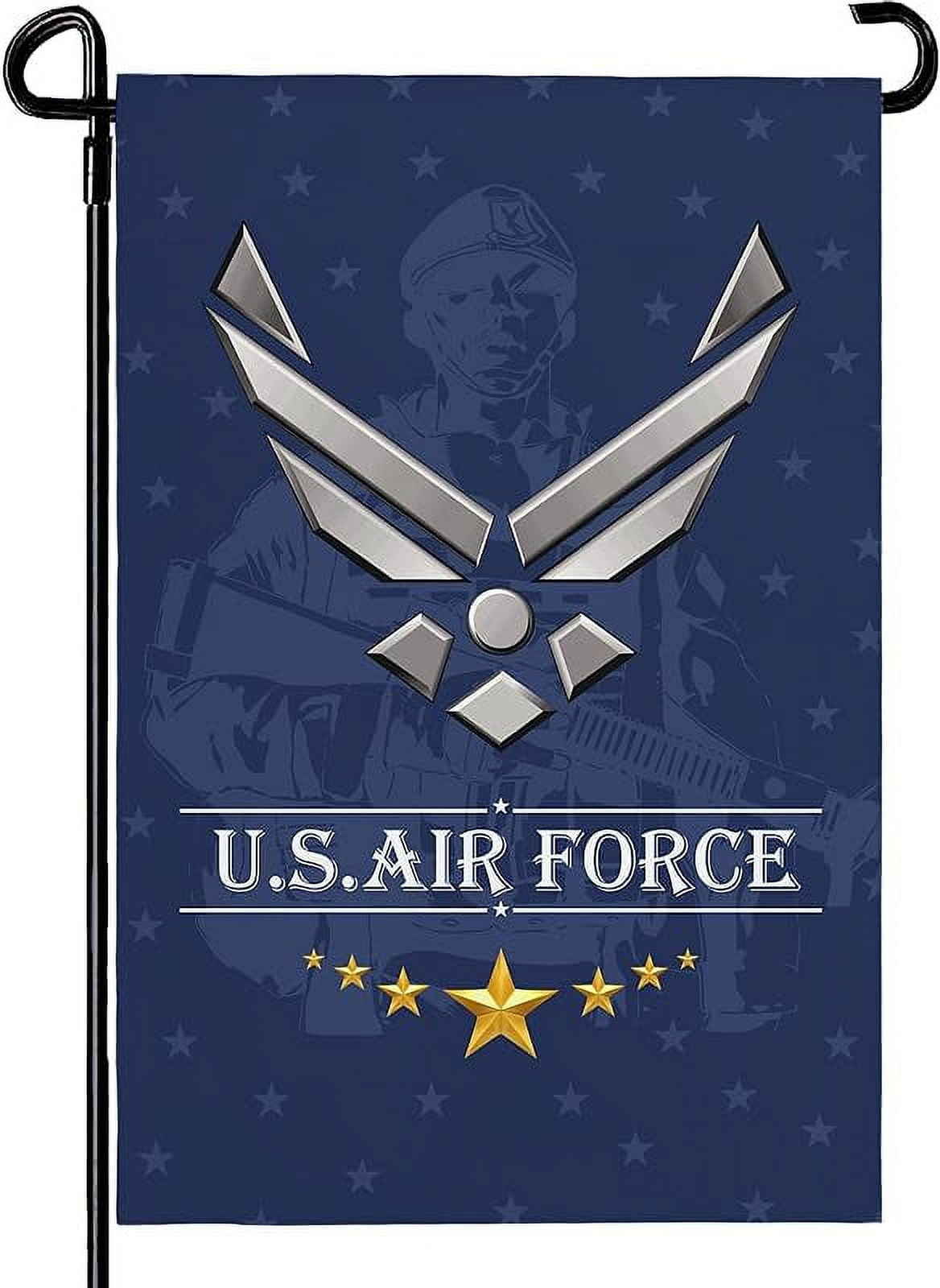 US Air Force Garden Flag Official Armed Forces Veteran Yard Flags USAF ...
