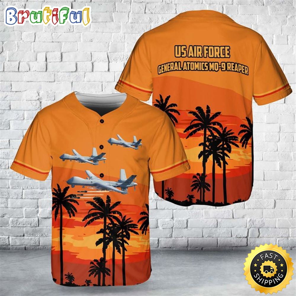 US Air Force General Atomics MQ-9 Reaper Baseball Jersey - Hot Sale ...