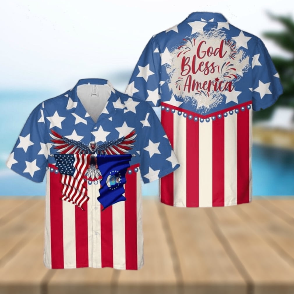 US Air Force God Bless America Gift For 4th Of July Aloha Hawaiian ...