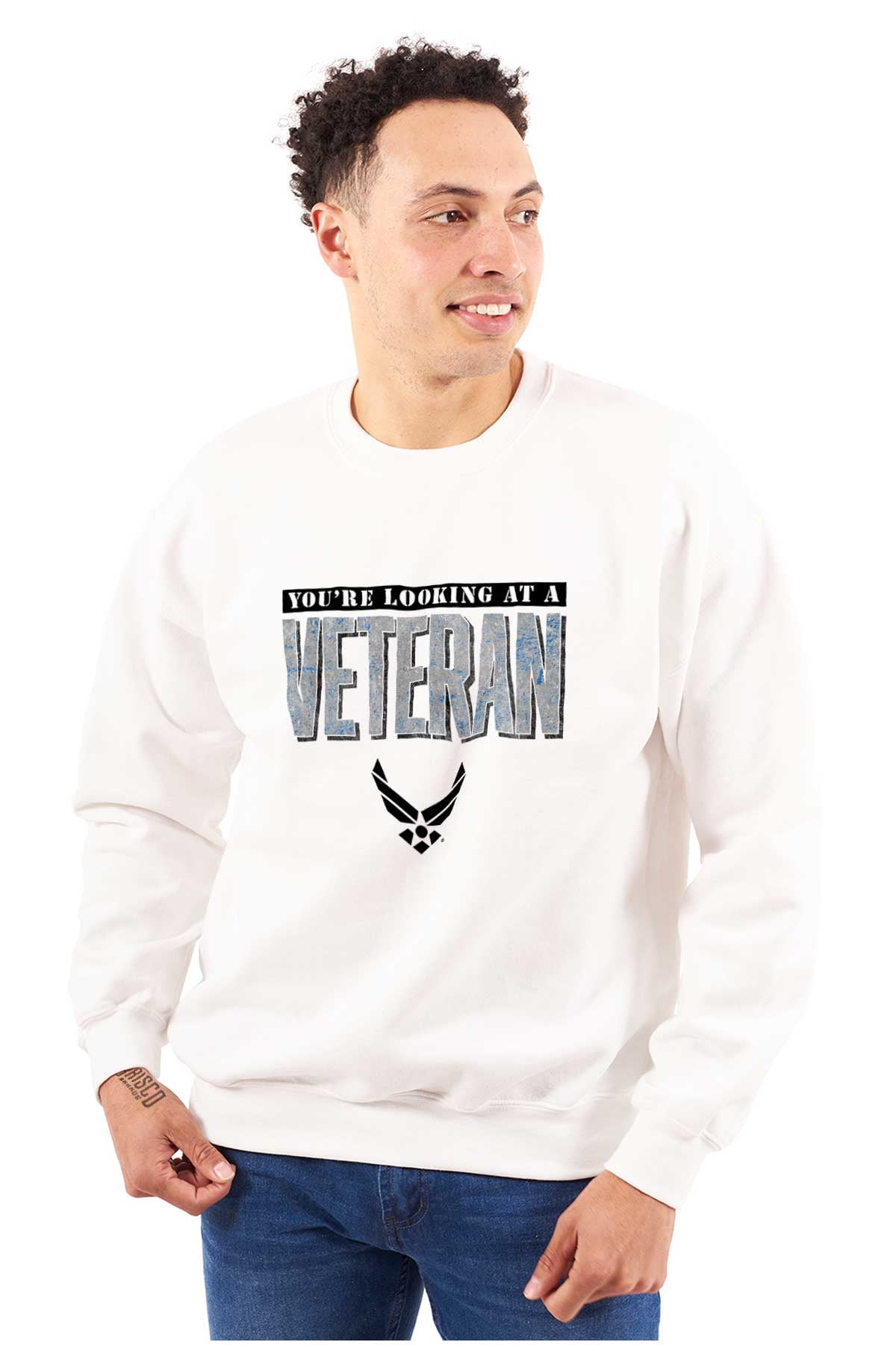 US Air Force Looking At USAF Veteran Sweatshirt for Men or Women Brisco ...