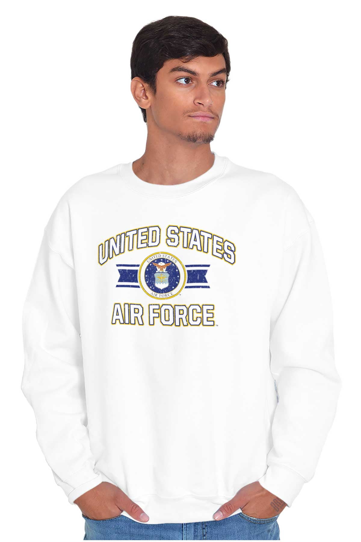 US Air Force Military Crest USAF Sweatshirt for Men or Women Brisco ...