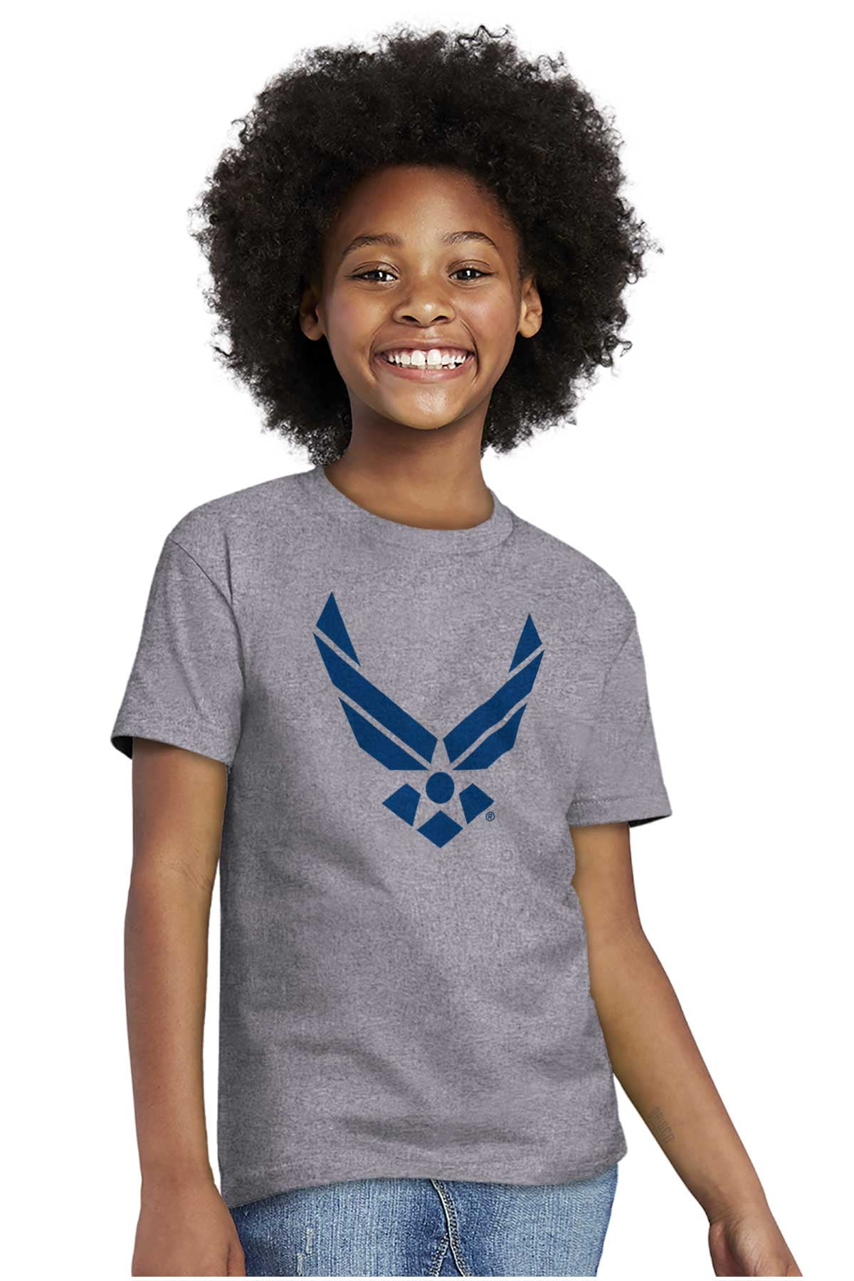 US Air Force Official Symbol USAF Crewneck T Shirts Boy Girl Teen ...
