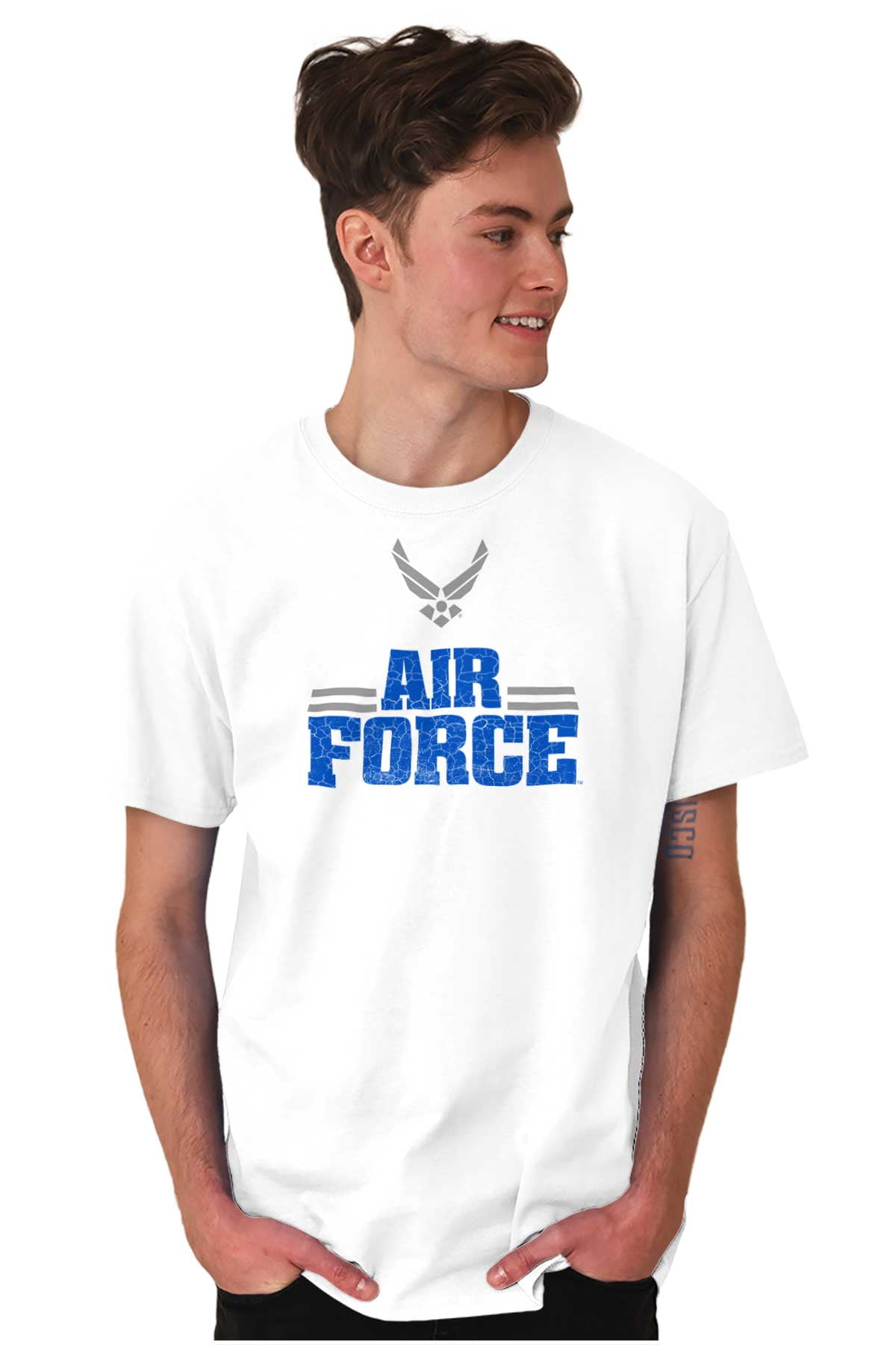 US Air Force Official USAF Wings Logo Men's Graphic T Shirt Tees Brisco ...