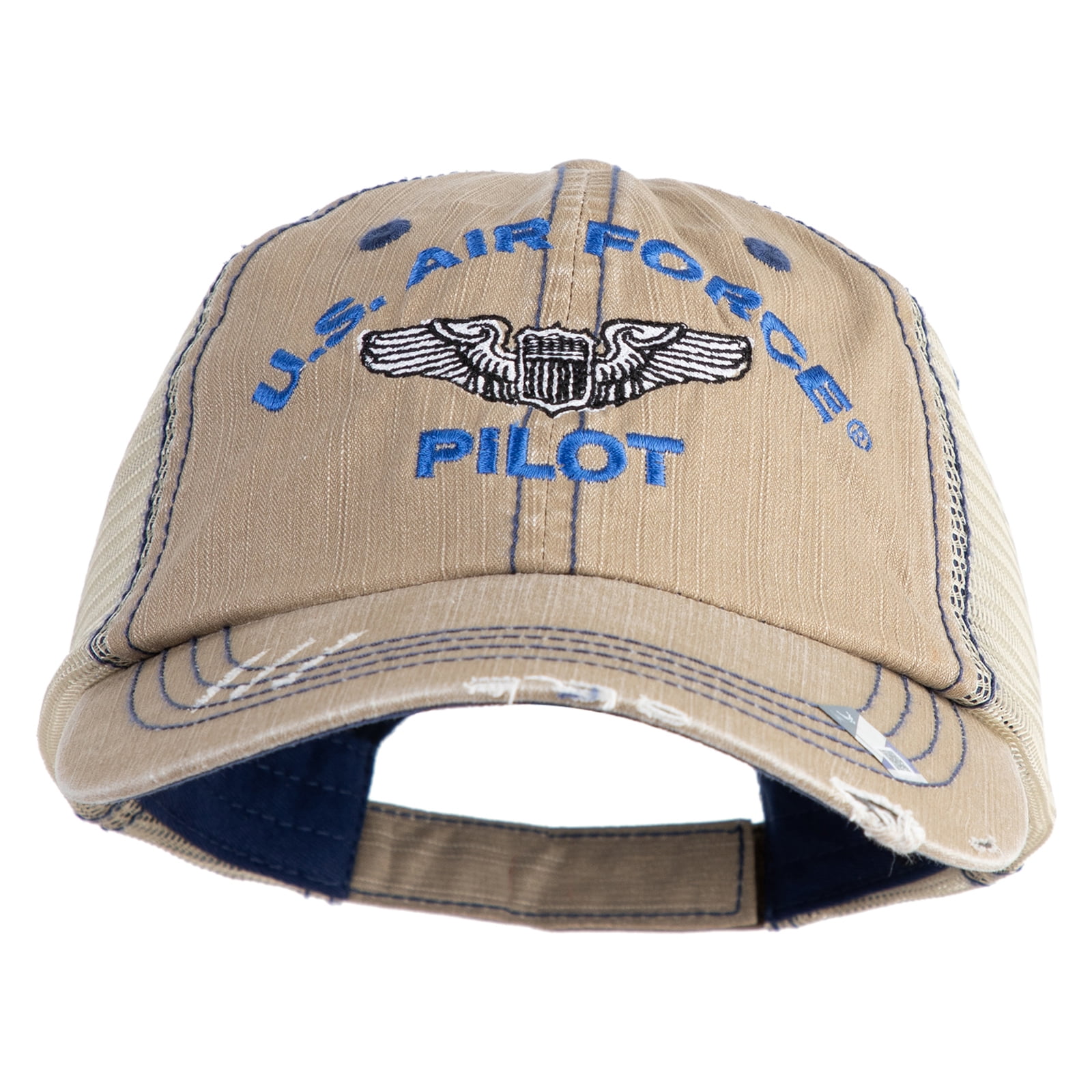 US Air Force Pilot Embroidered Low Profile Special Cotton Mesh Cap ...