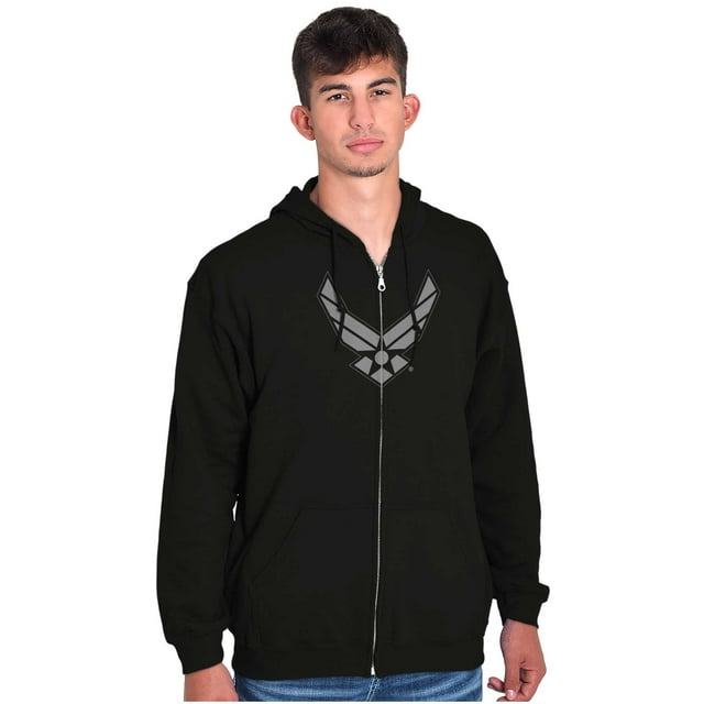US Air Force Pilot Symbol USAF Unisex Plus Size Zip Hoodie Brisco ...