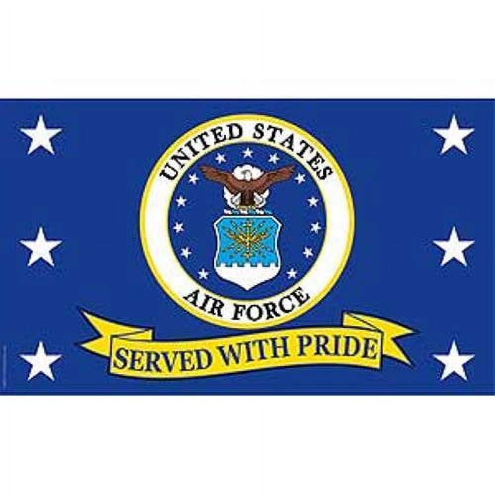 US Air Force Served with Pride Super Poly Full Sized Flag 3'x5 ...